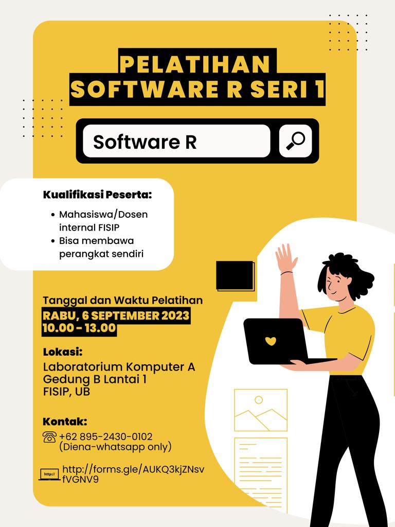 Pelatihan Software R Seri I – Computer Laboratory Pelatihan Software R Seri I – Computer Laboratory